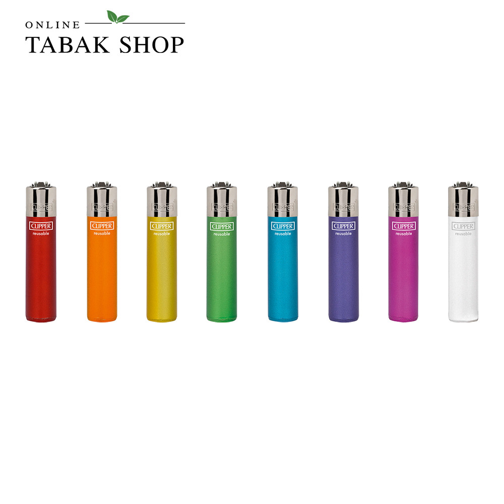 Clipper Micro Crystal Rainbow | Mini-Feuerzeuge 8er-Set
